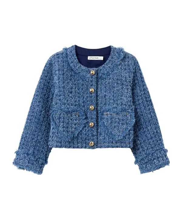 SELF-PORTRAIT Heart-pocket Fringed Jacket