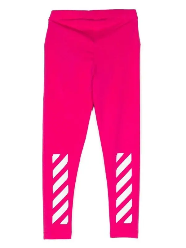 Off-White Diag-stripe Mid-rise Leggings