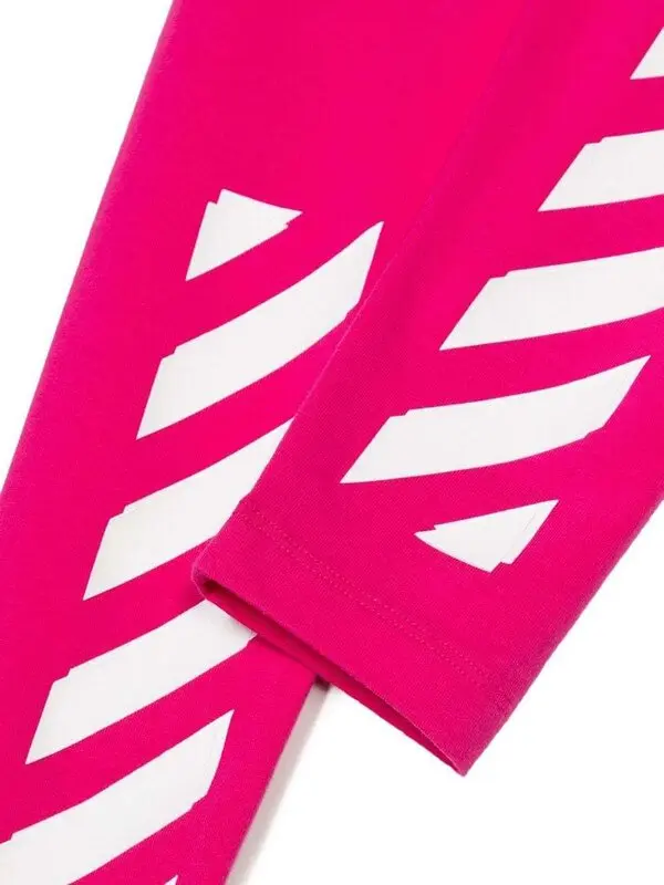 Off-White Diag-stripe Mid-rise Leggings