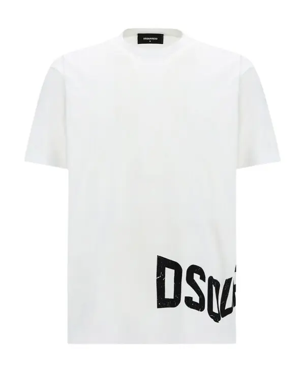 Dsquared2 Logo Printed Crewneck T-shirt - White