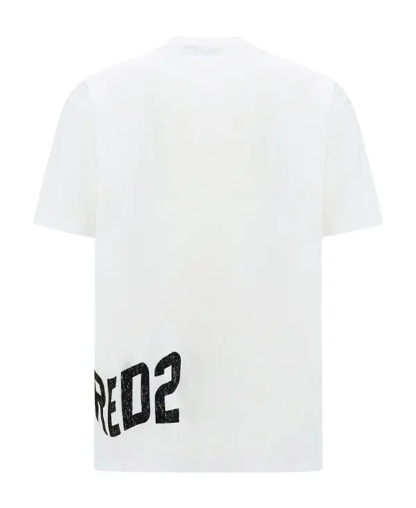 Dsquared2 Logo Printed Crewneck T-shirt - White