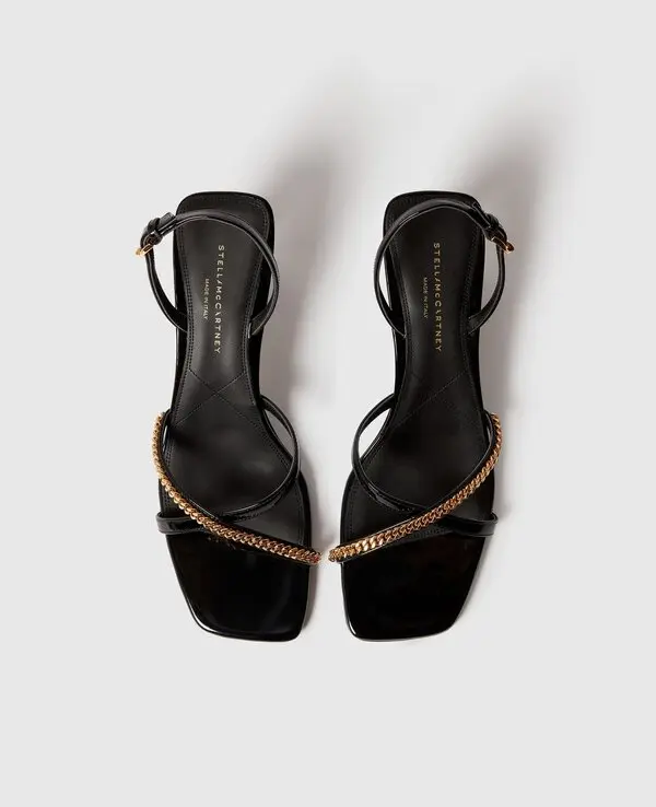 Stella McCartney Elsa Chain-embellished Square Sandals