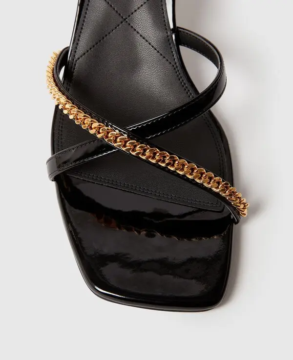 Stella McCartney Elsa Chain-embellished Square Sandals