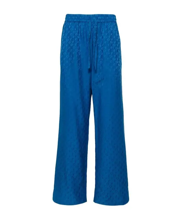 Off-White Jacquard Pyjama Trousers