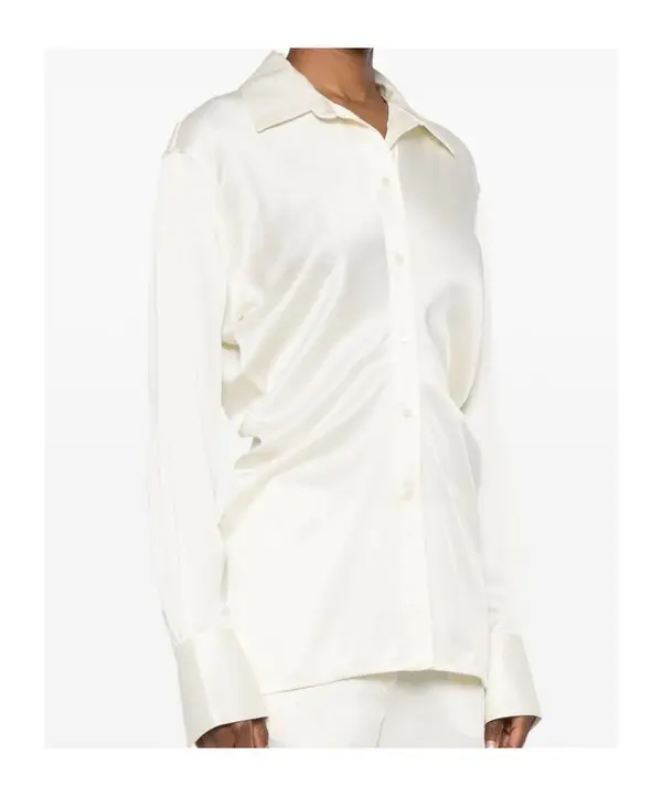 TOTEME Slouch-waist Satin Shirt