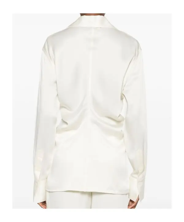TOTEME Slouch-waist Satin Shirt