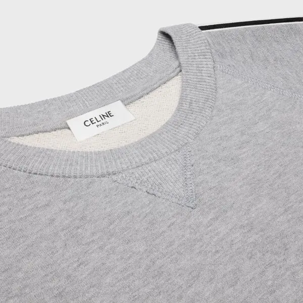 Celine Cotton Fleece Sweatshirt With Logo
