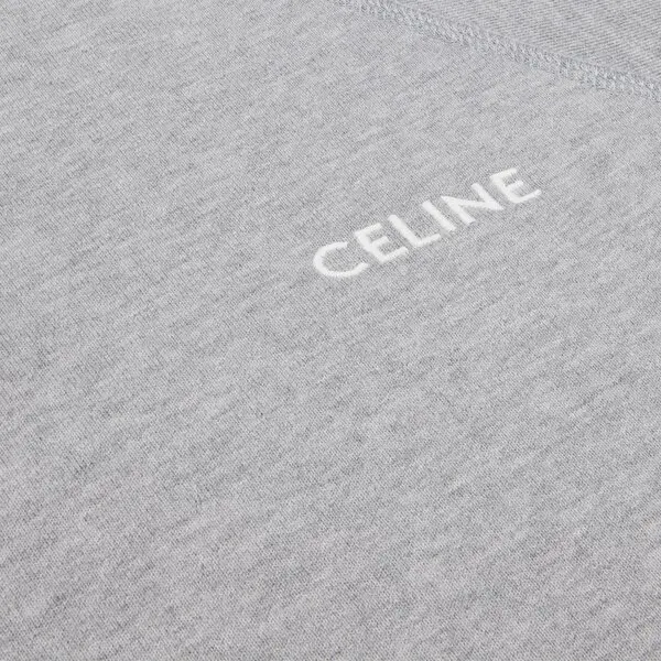 Celine Cotton Fleece Sweatshirt With Logo