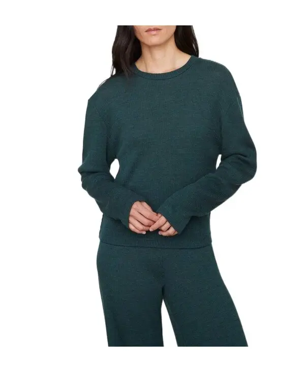Vince Ribbed Wide Sleeve Waist Pullover