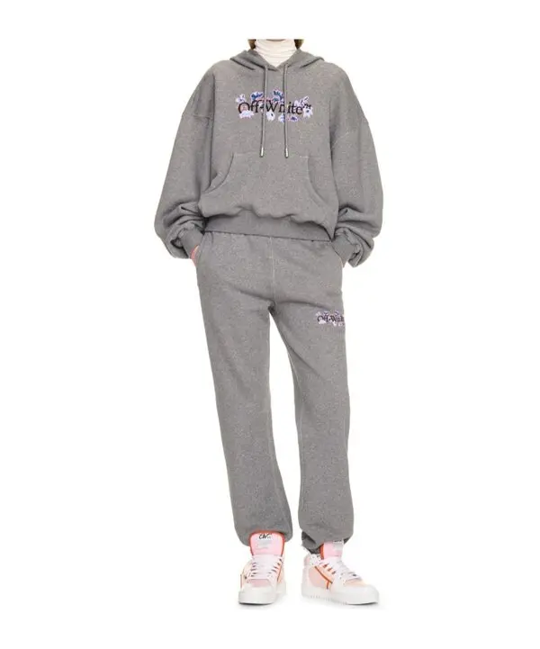 Off-White Logo Printed Mid-rise Pants