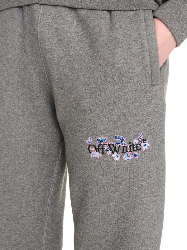 Off-White Logo Printed Mid-rise Pants