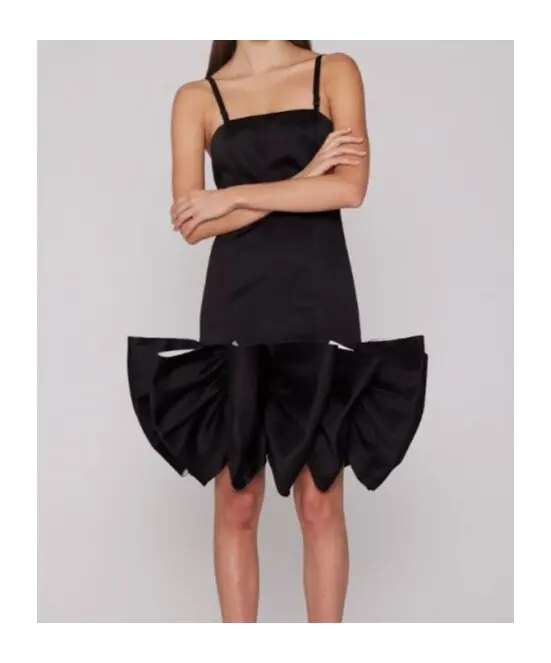 ROTATE BY BIRGER CHRISTENSEN Flared Sleeveless Mini Dress