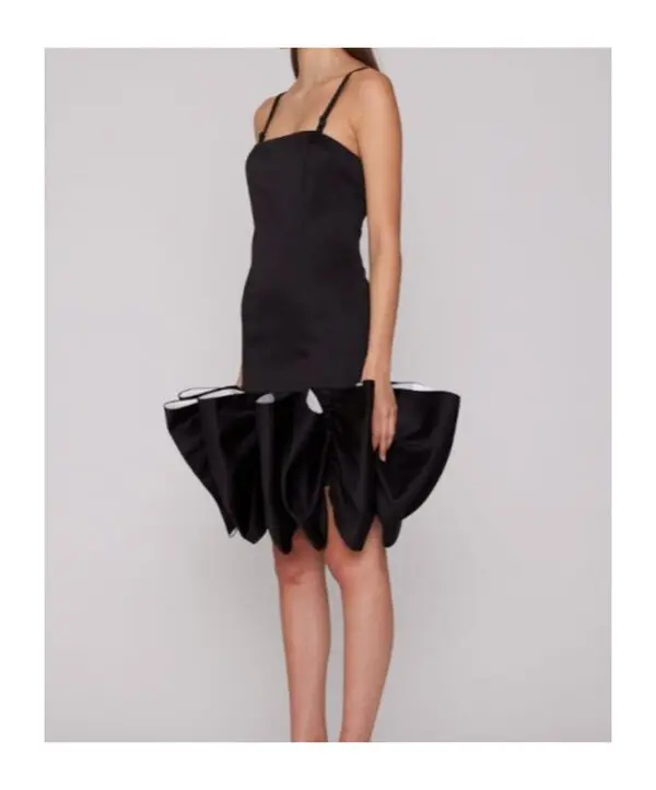 ROTATE BY BIRGER CHRISTENSEN Flared Sleeveless Mini Dress