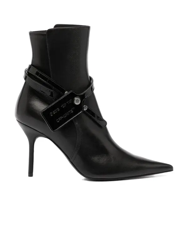 Off-White Zip Tie Stiletto Boots