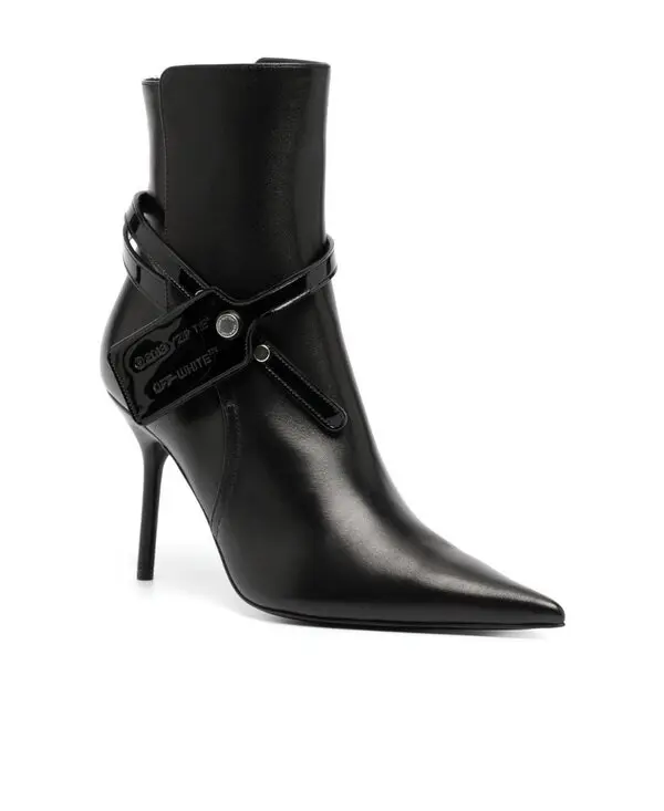 Off-White Zip Tie Stiletto Boots