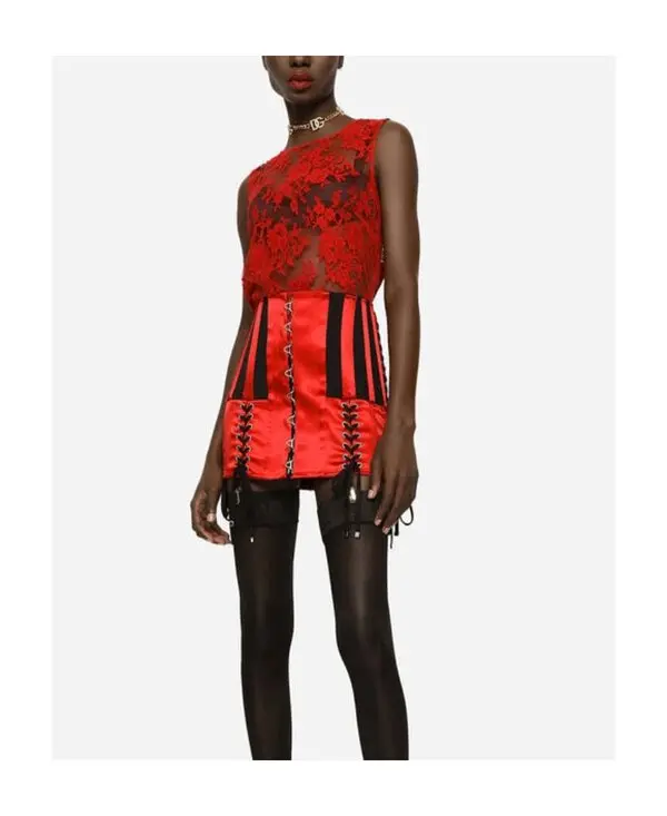 Dolce & Gabbana Dolce Gabbana Floral Chantilly Lace Top