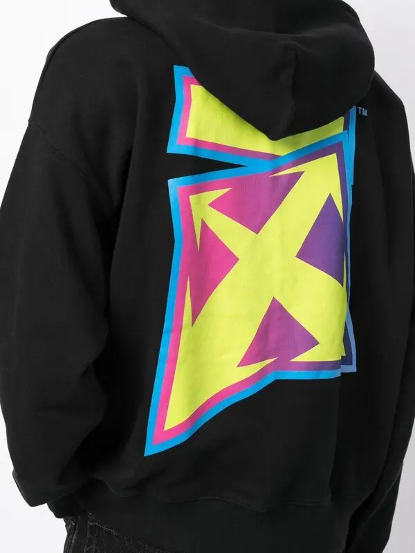 Off-White Thunder Print Skate Hoodie