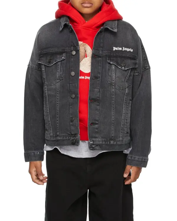 Palm Angels Logo-print Denim Jacket