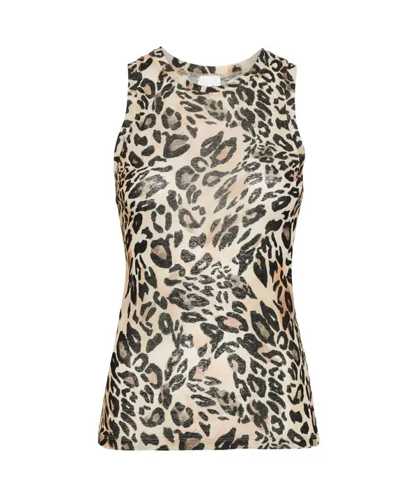 Nanushka Anneke Leopard-print Tank Top - Beige/black