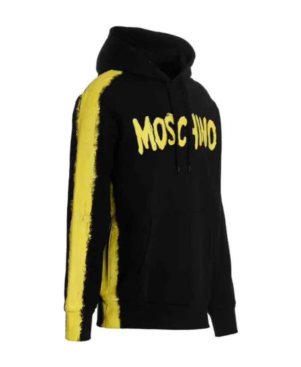 Moschino Graffiti Logo Printed Drawtring Hoodie