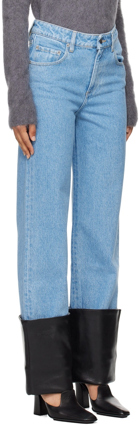 Nanushka Turn-up Detailed Straight-leg Jeans