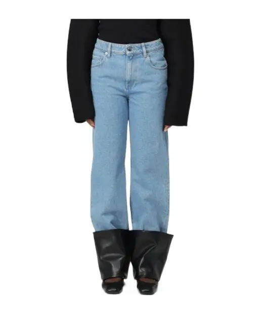 Nanushka Turn-up Detailed Straight-leg Jeans