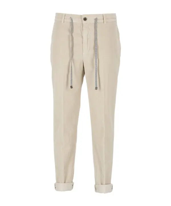 Peserico Drawstring Waist Corduroy Trousers - No
