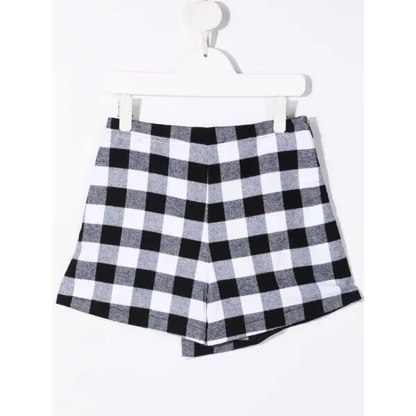MSGM Gingham-check Print Shorts