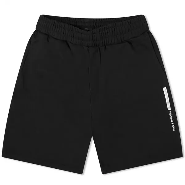 Helmut Lang Logo Printed Straight Hem Shorts