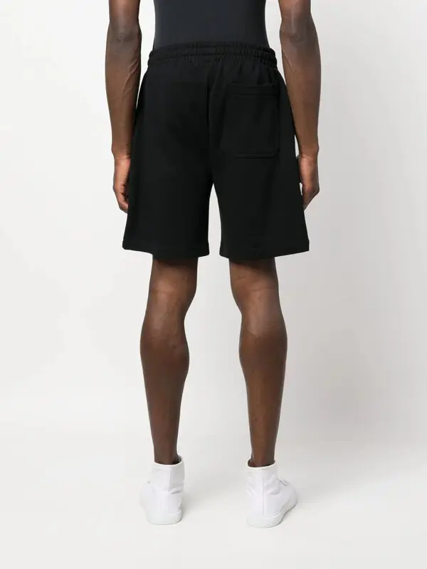 Helmut Lang Logo Printed Straight Hem Shorts