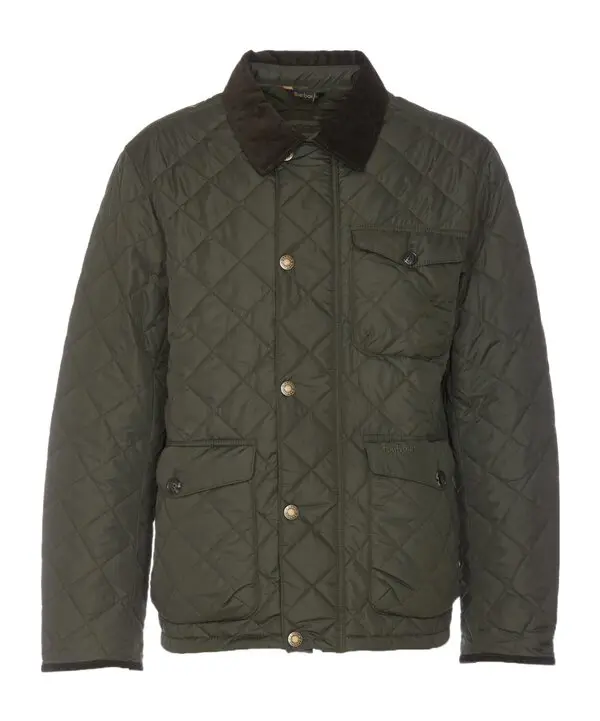 Barbour Quilted Jacket With Corduroy Collar