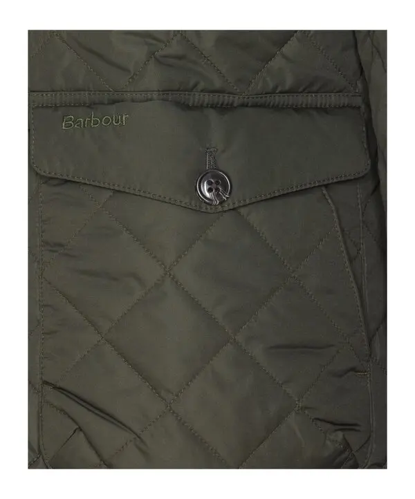 Barbour Quilted Jacket With Corduroy Collar