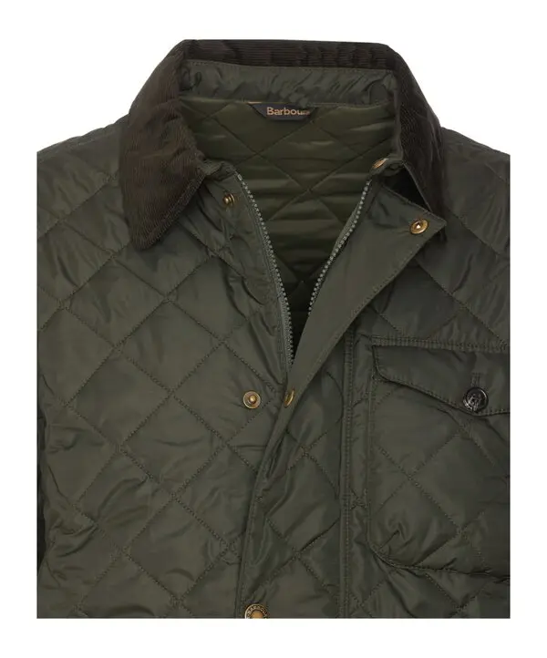 Barbour Quilted Jacket With Corduroy Collar