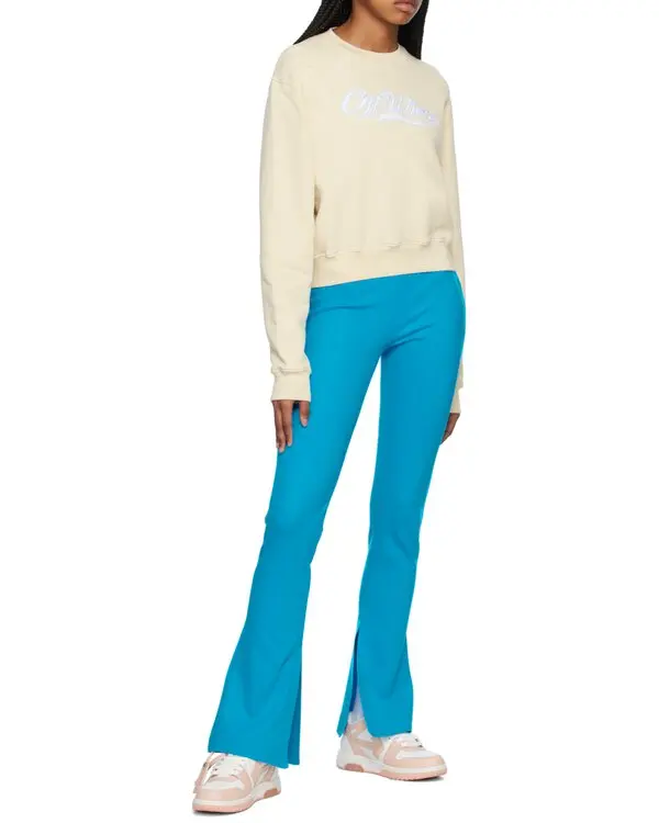 Off-White Round Toe Low-top Sneakers