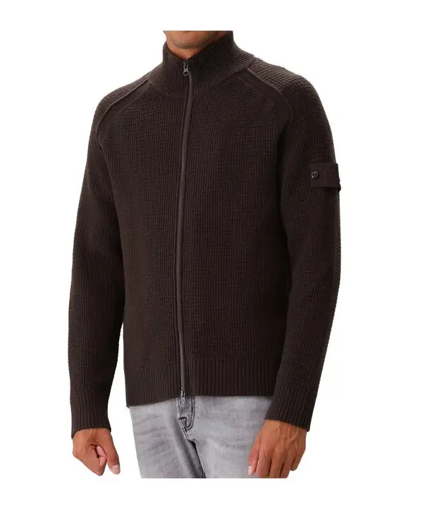 Stone Island Logo Patch Zip-up Cardigan