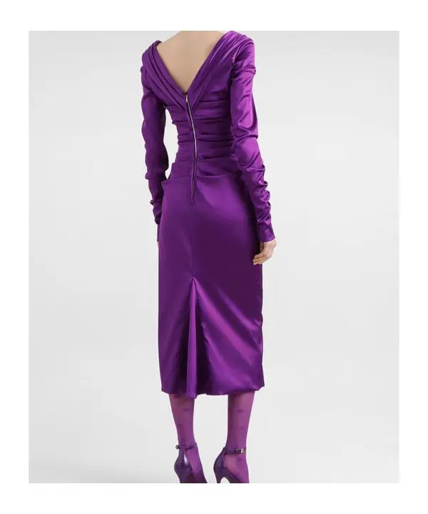 Dolce & Gabbana Draped Midi Dress