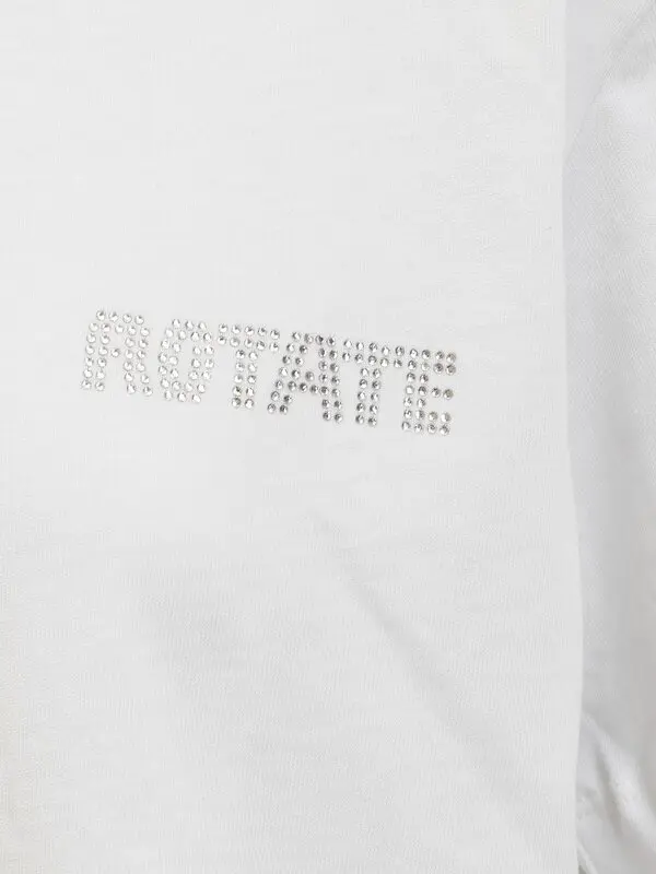 ROTATE BY BIRGER CHRISTENSEN Logo Embellished T-shirt