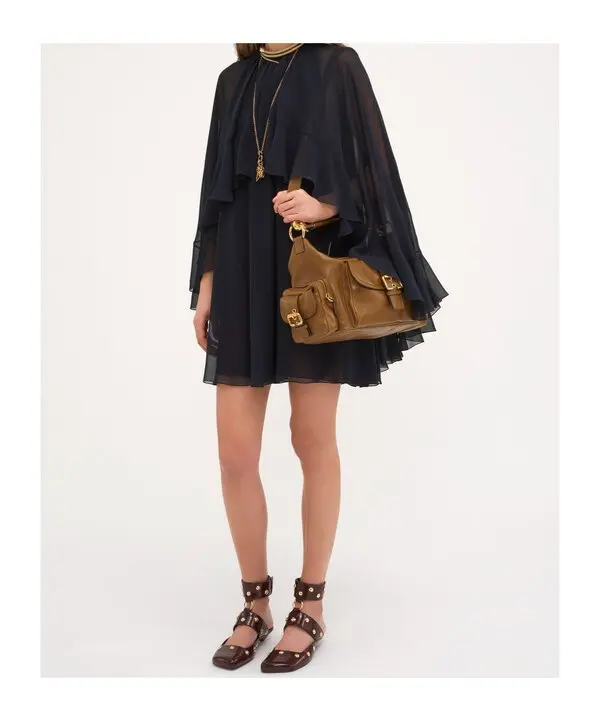 Chloé Sheer Detailed Ruffled Dress