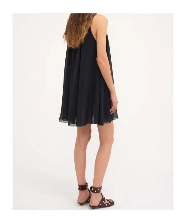 Chloé Sheer Detailed Ruffled Dress