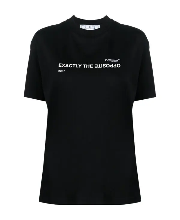 Off-White T Shirt Logo Printed Crewneck T-shirt