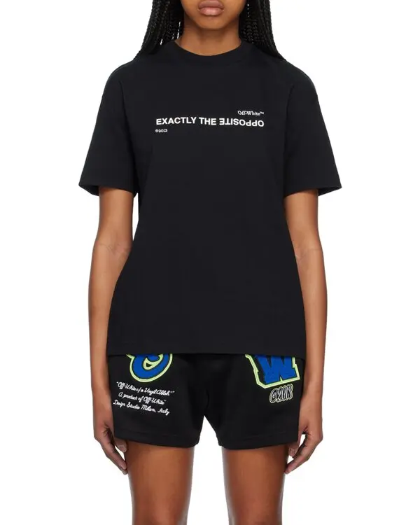 Off-White T Shirt Logo Printed Crewneck T-shirt