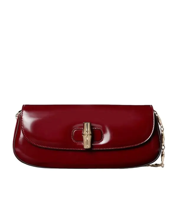 Gucci Bamboo Night Small Clutch - Red