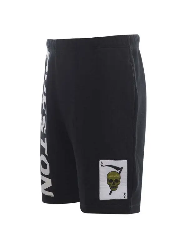 Heron Preston Logo-printed Knee-length Track Shorts