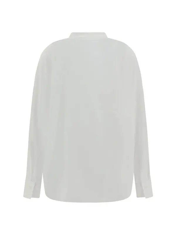 Brunello Cucinelli V-neck Blouse With Button Cuffs