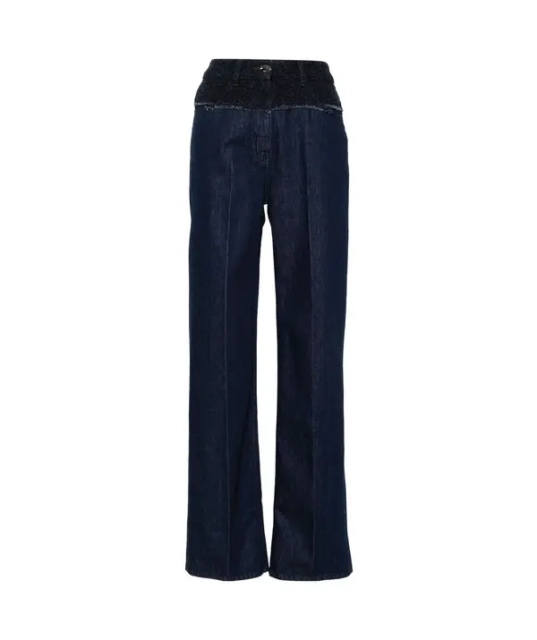 Givenchy Bucla Panelled Straight-leg Jeans