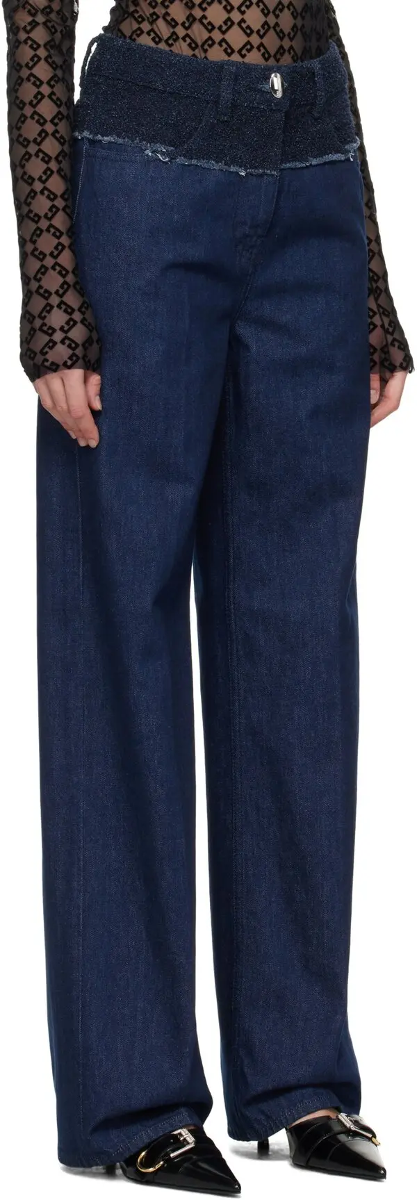 Givenchy Bucla Panelled Straight-leg Jeans