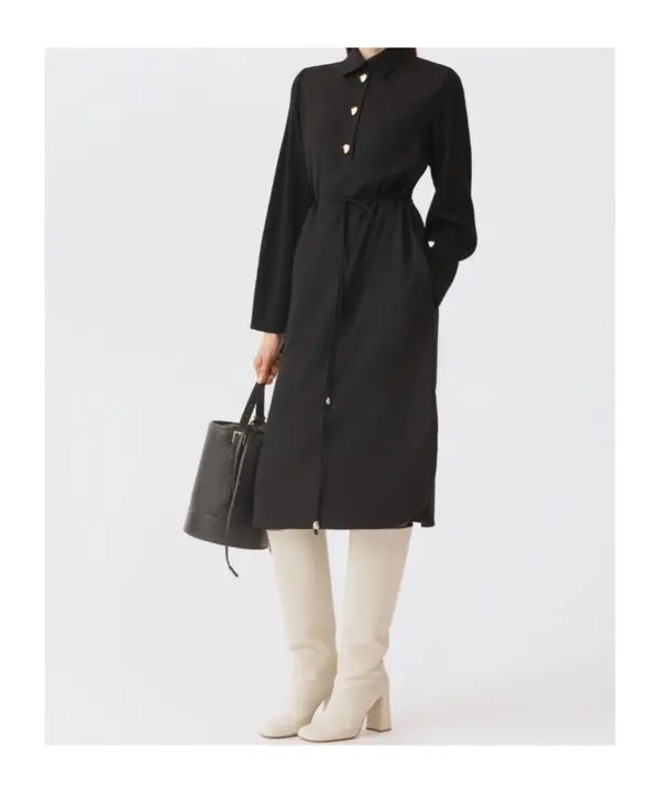 Fabiana Filippi Long-sleeved Midi Dress