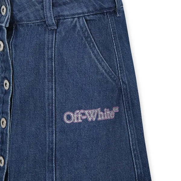 Off-White Bookish Denim Skirt
