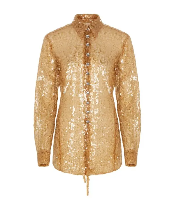 Rabanne Sequin-embroidered Shirt