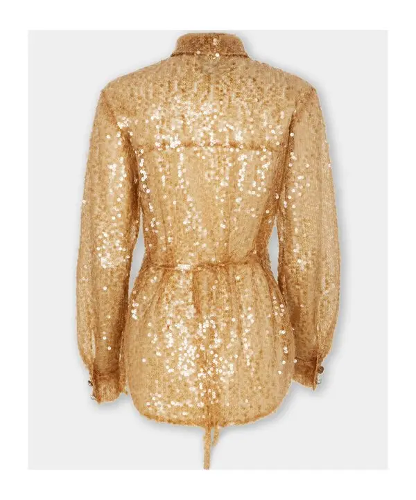 Rabanne Sequin-embroidered Shirt